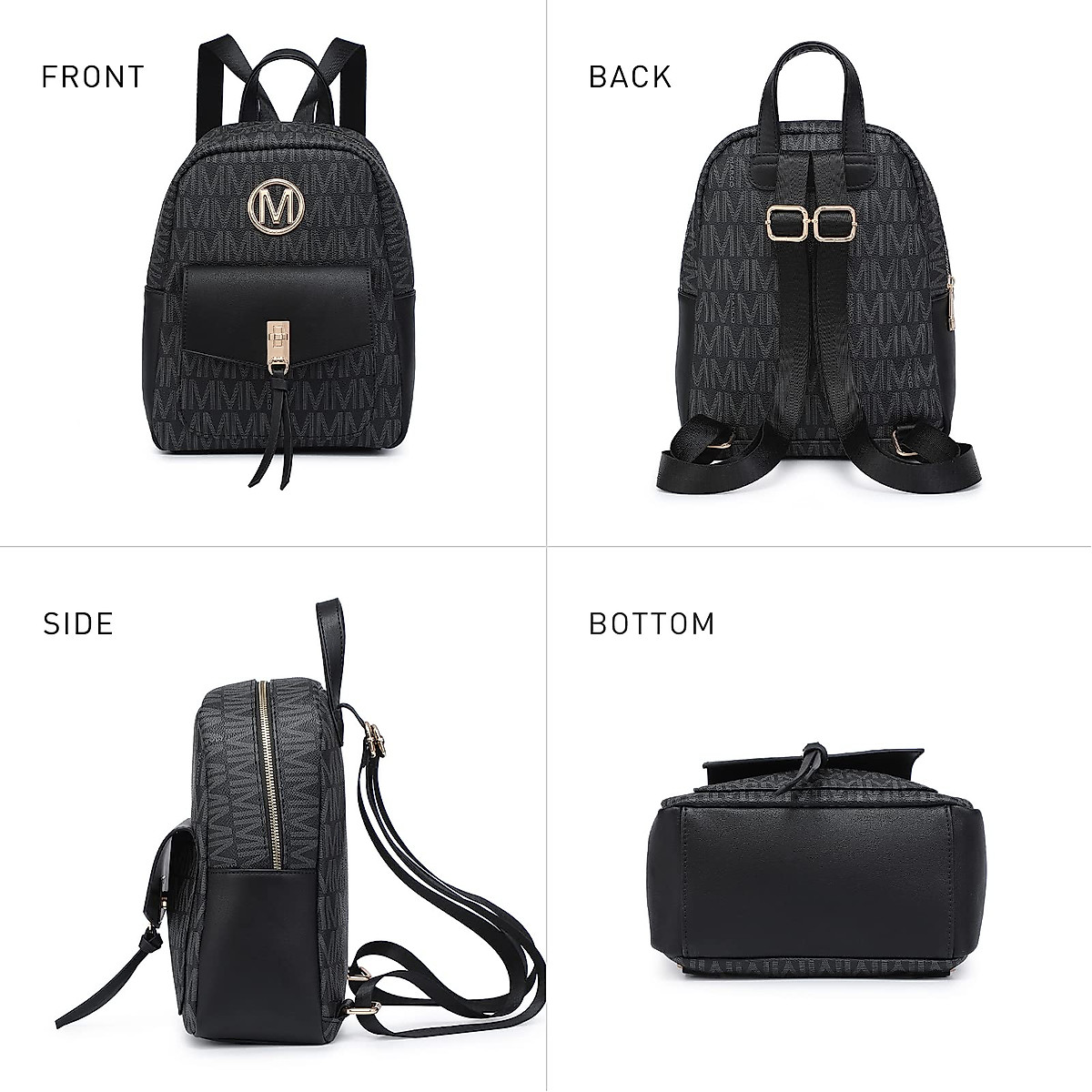MKP Ladies Small Backpack Purse for Women Fashion Daypacks Purse Shoulder Bag with Charm Tassel