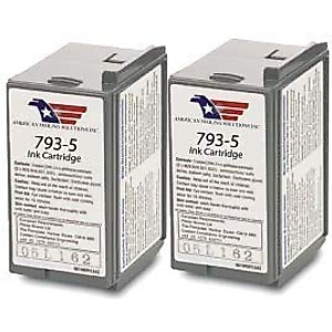 2-Pack Pitney Bowes Compatible 793-5 Red Ink Cartridge