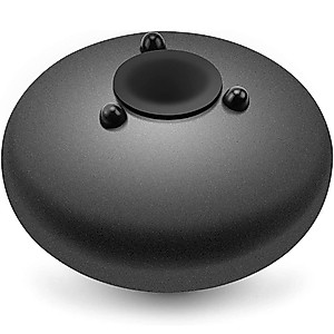 EGMI Tongue Drum 10 Inch 11 Note Percussion Instrument Tank Drum with Mallets Mallet Bracket Cleaning Cloth Finger Picks Music Book Sticker Notes Travel Bag, Portable for Concert Yoga (Silver)