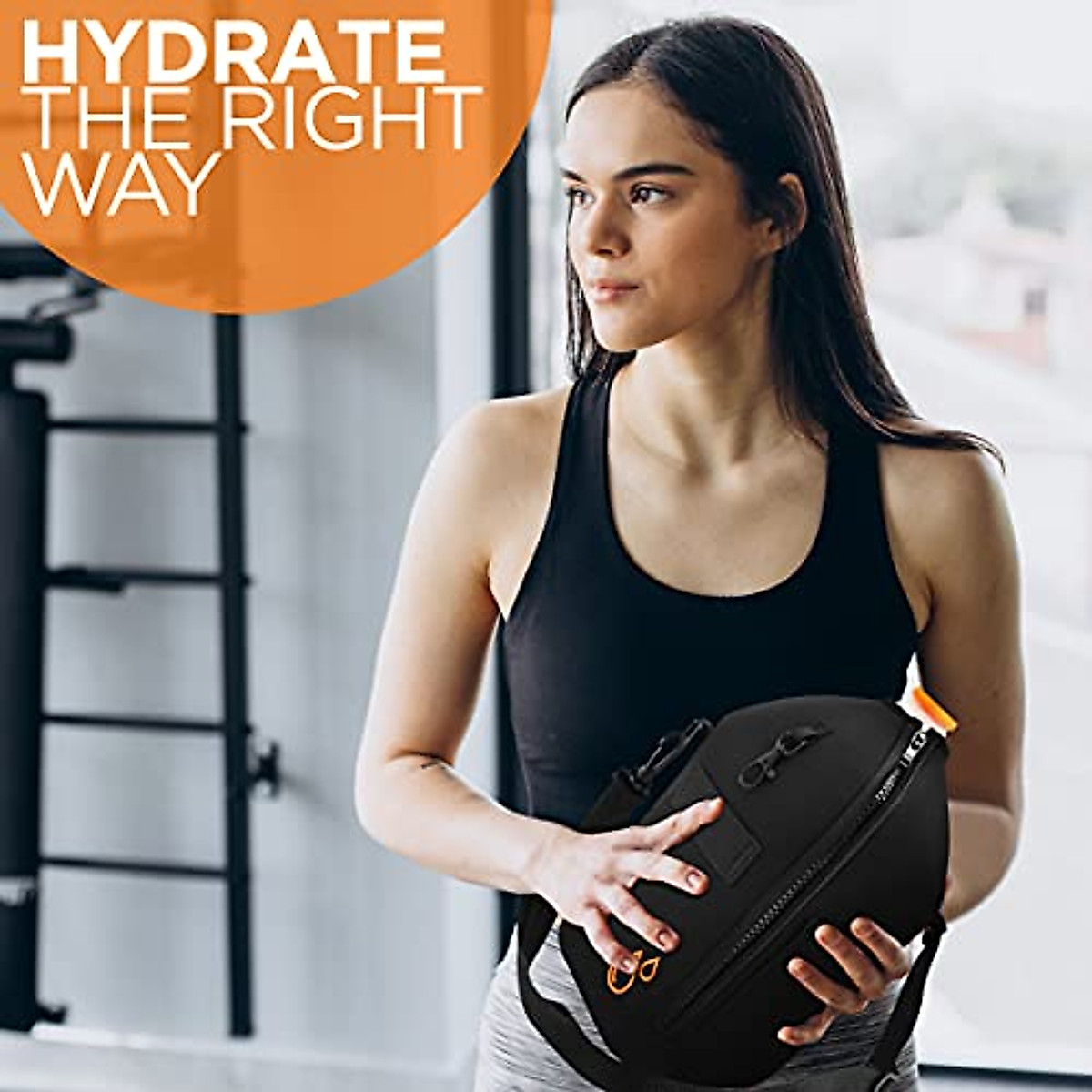 Gallo Fit Gallon Jug Sleeve with Strap - 8mm Thick Neoprene Jug Cooler | Best in Class Durable YKK Zipper, Multi Purpose Clip, and Phone Holder | Fits Standard Water & Milk Jugs