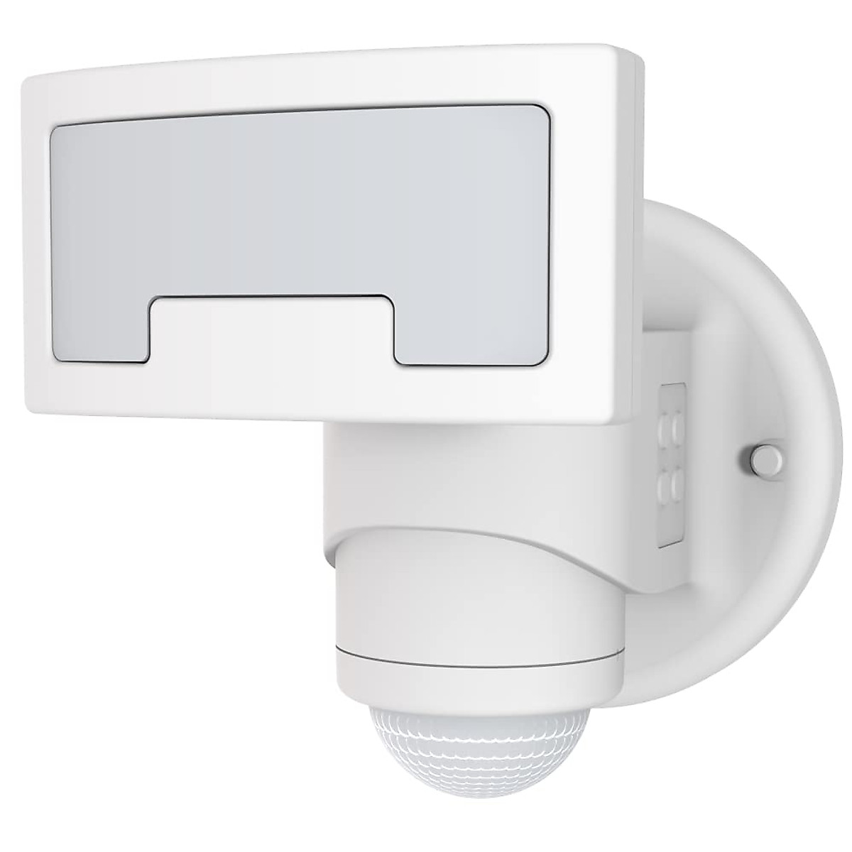 Versonel Outdoor Motion Sensor Tracking LED Floodlight Security Light (White) Nightwatcher VSL90, Rotating Movement for Intruder Deterrent