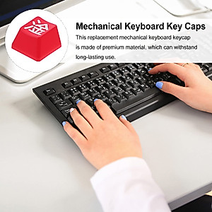 SOLUSTRE Pc Keycap Keyboard Cap Cover Notebook Laptops Replacement Key Caps Lighted Keyboard Shine Through Key Caps Custom Keyboard Lap Tops Pro On The Lap Abs Red Accessories