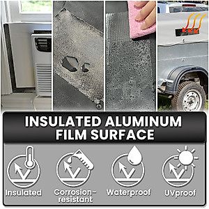 Urdar Brunnr RV Awning Repair Tape, Repair Tape for Tarp, Boat Covers, Tent, Sail Tape, Tear Repair Patch Kit, Waterproof, UVproof Outdoor Repair Tape Heavy Duty