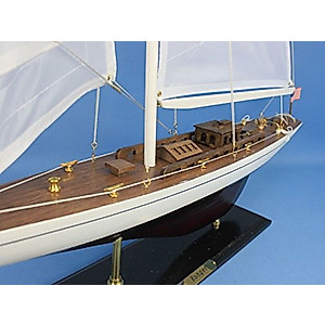 Hampton Nautical Wooden Ranger Model Sailing Yacht, 35"