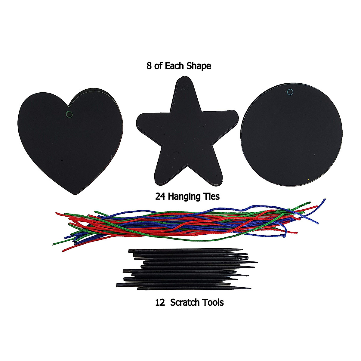 Magic Color Scratch Art, by Dondor (Christmas Ornaments)