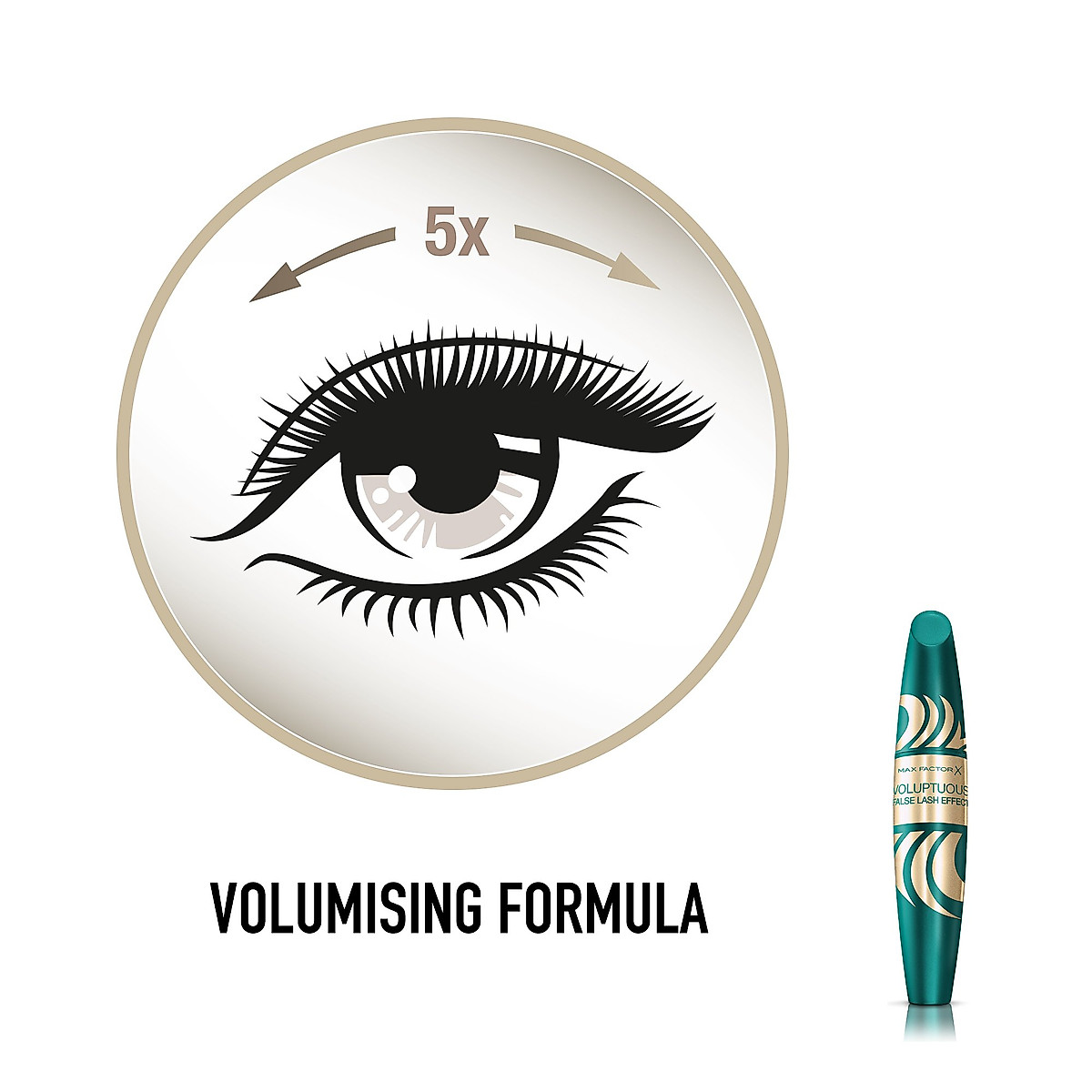Max Factor Voluptuous False Lash Effect Mascara 13.1ml - Black/Brown