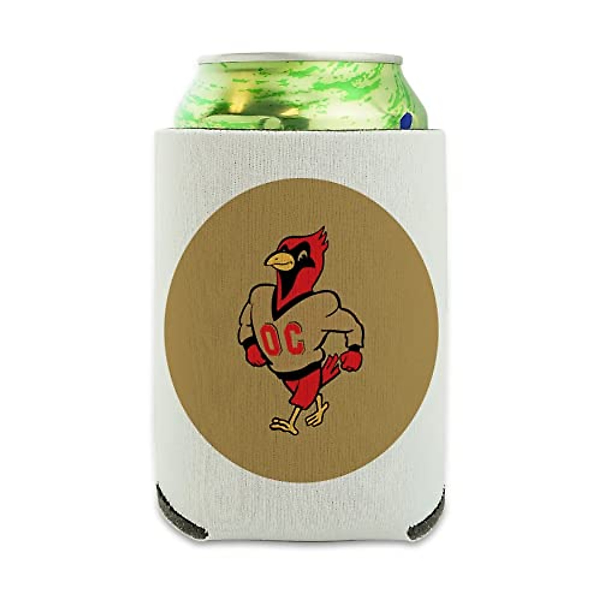Otterbein University Secondary Logo Can Cooler - Drink Sleeve Hugger Collapsible Insulator - Beverage Insulated Holder