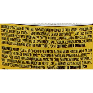 Nestle Coffee Mate Sugar Free Hazelnut Powder Coffee Creamer 10.2 oz. Canister (Pack of 6)