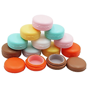 KUVIS 7ml Macron Plastic Silicone Containers Concentrate Non-stick Silicone Storage Jars Multi Use (5)