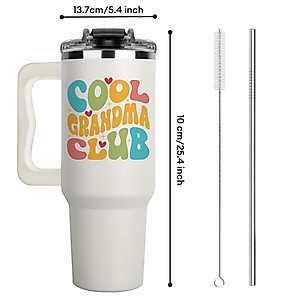 Mothers Day Gifts for Grandma, Cool Grandma Club Tumbler 40Oz - Grandmother Coffee Mugs, Gifts Ideas for Grandmas, Grammy, Granny, Nana, Gigi, Mimi, Mamaw - Grandmother Birthday Gift, Grandmy Cup