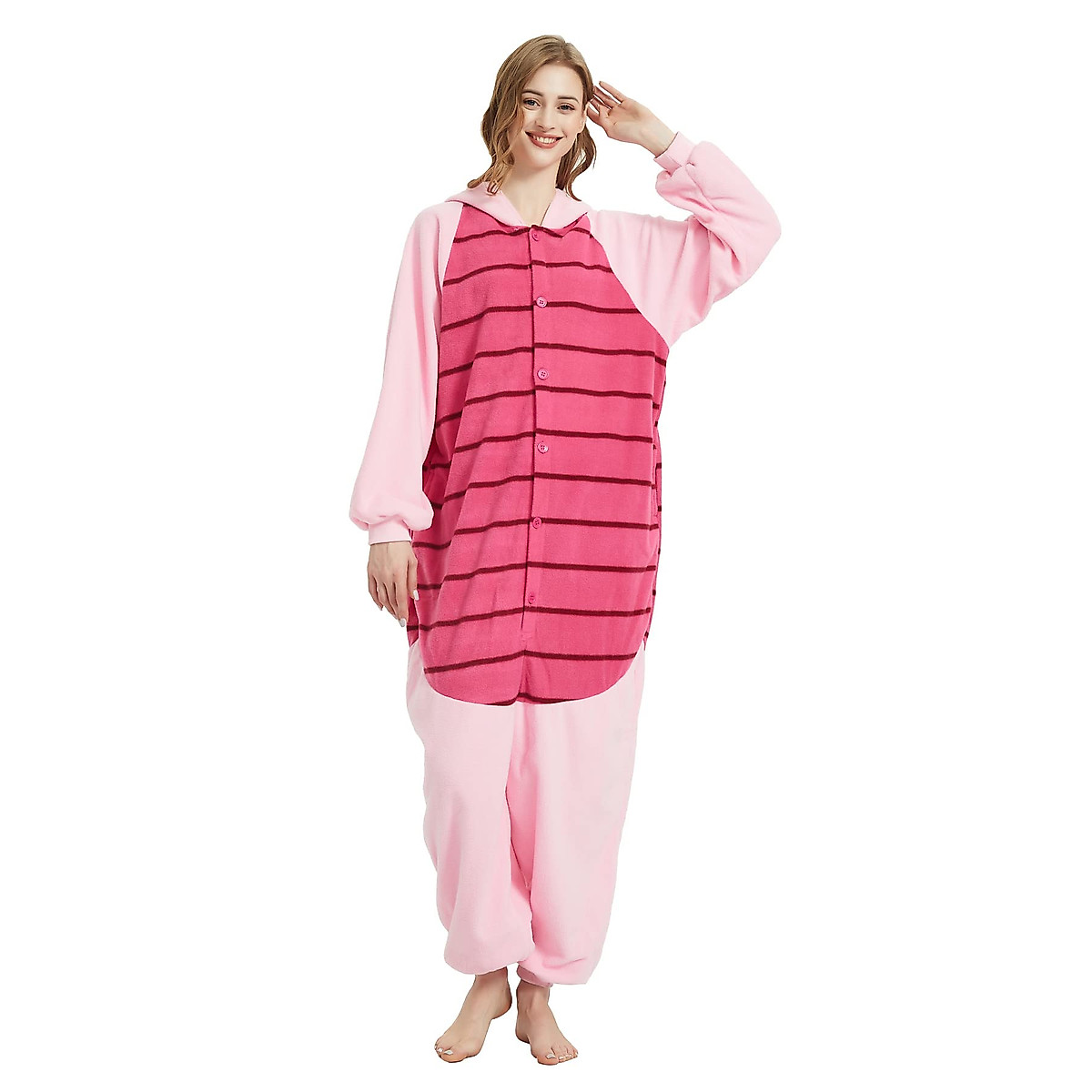 ECOCNACH Animal Onesie Adult Unisex One-Piece Pajamas Cosplay Costume For Men Women