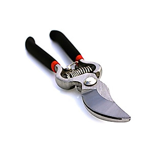 Garden Guru Indestructible All Steel Pruning Shears Scissors Clippers - Professional Bypass Hand Pruner - High Performance Forged Steel - Comfort Grip Handles - Perfect for Gardening Trimming Pruning
