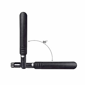 2 x 8dBi WiFi RP-SMA Male Antenna 2.4GHz 5.8GHz Dual Band +2 x 15CM U.FL/IPEX to RP-SMA Female Pigtail Cable for Mini PCIe Card Wireless Routers, PC Desktop, Repeater, FPV UAV Drone and PS4 Build