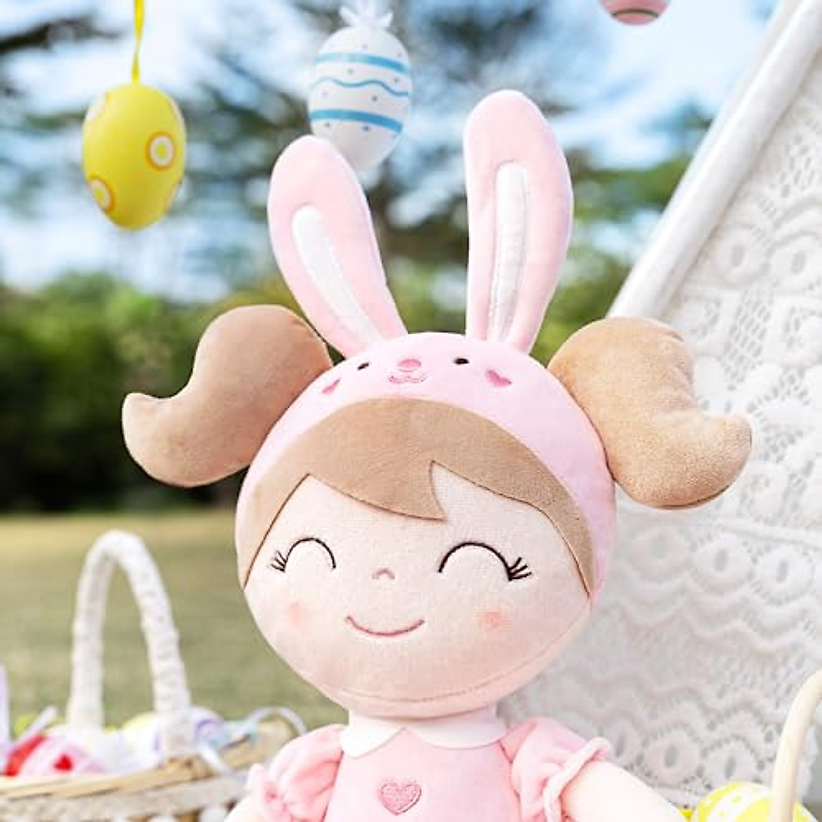 Gloveleya Baby Doll Girl Gifts Soft Plush Bunny Dolls 14" with Gift Box