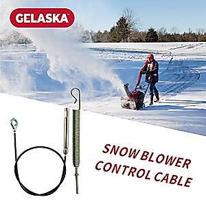 GELASKA 2 Pack 06900438 Control Cable Replaces Ariens 06900438 for Ariens Compact 22, Compact 24, SNO-Tek 24, SNO-Tek 28, SNO-Tek 24, Compact 24, AMP 24 Snowblowers