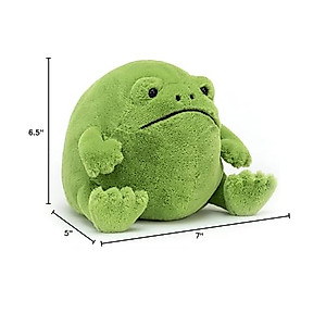 Jellycat Ricky Rain Frog Stuffed Animal, Medium 7 inches | Amphibian Plush Toy | Classic Children's Gift