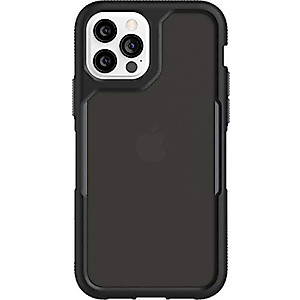Griffin Survivor Endurance GIP-056-BKG Protective Case for iPhone 12 & 12 Pro - Black/Grey