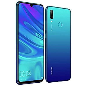 Huawei P Smart 2019 (32GB, 3GB) 6.21" FHD+ Display, Dual Camera, 3400 mAh Battery, 4G LTE GSM Dual SIM Global Unlocked (Pot-LX3) - International Version - No Warranty (Blue)