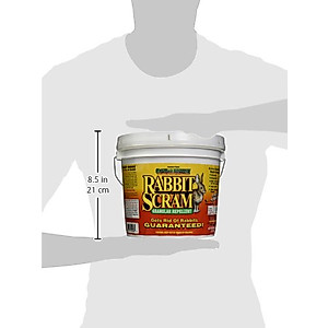 Enviro Pro 11006 Rabbit Scram Repellent Granular White Pail, 6 Pounds