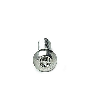1/4-20 x 2" Button Head Torx Security Machine Screw Bolt, Includes bit, Fully Threaded, 18-8 Stainless Steel Tamper Resistant, Qty 15 by Bridge Fasteners