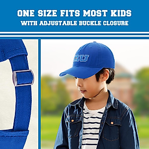 Disney Pixar Monsters Inc Monsters University Baseball Cap, Adjustable Hook and Loop Baseball Hat, Navy Blue