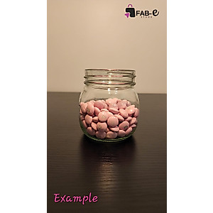 Small Mason Jars Regular Mouth - 8 oz Clear Glass Jars without lid, ideal for drinks, beverages, decoration, plants, container, candies, gifts, 6 pack