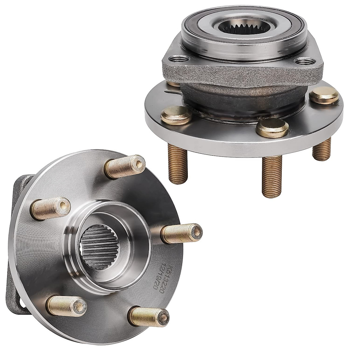 Detroit Axle - Front 2pc Wheel Bearing Hubs for 05-14 Subaru Outback Legacy, 2 Wheel Bearing and Hubs Assembly 2005 2006 2007 2008 2009 2010 2011 2012 2013 2014 Replacement