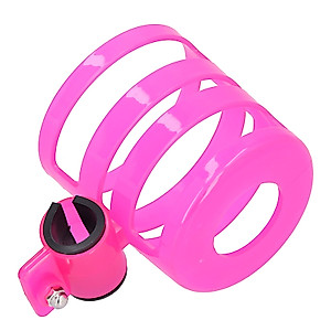 Universal Cup Holder, Stroller Water Bottle Holder Stroller Cup Holder Stroller Drink Holders Adjustable for Stroller Bicycle Wheelchair(pink)