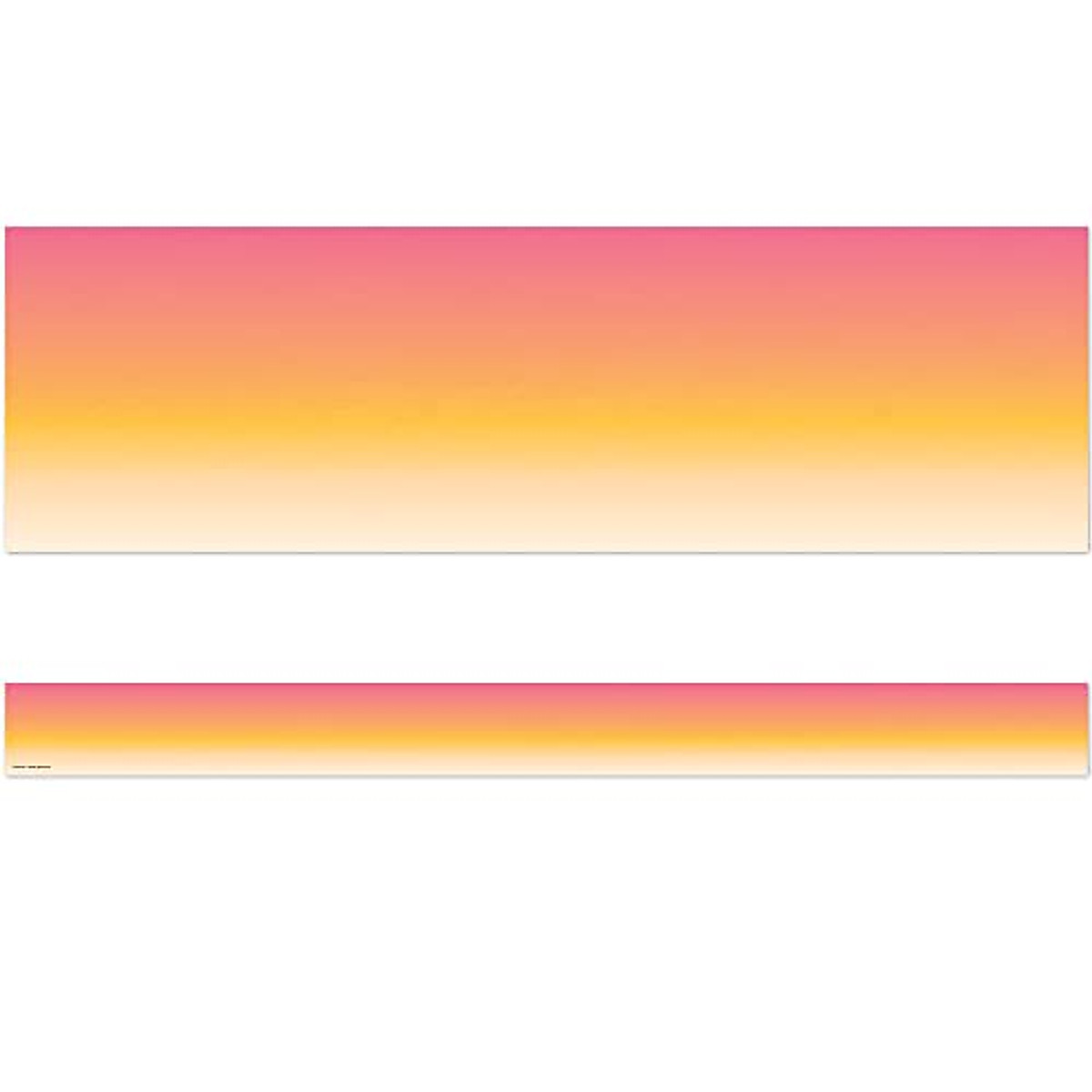 Teacher Created Resources Pink and Orange Color Wash Straight Border Trim