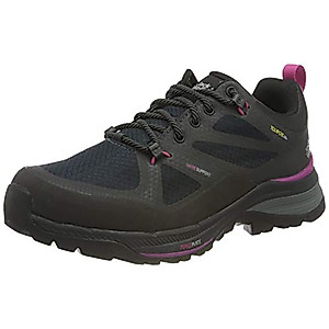 Jack Wolfskin Women's Force Striker Texapore Low Hiking Shoe Boot, Phantom/Pink, 10.5