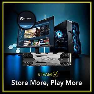 Addlink A95 4TB M.2 SSD Storage Expansion for PS5 Consoles with Heatsink, up to 7200 MB/s, Internal Gaming SSD -2280 PCIe NVMe Gen4X4 3D TLC with Dram NAND SSD (ad4TBA95M2P) Made in Taiwan