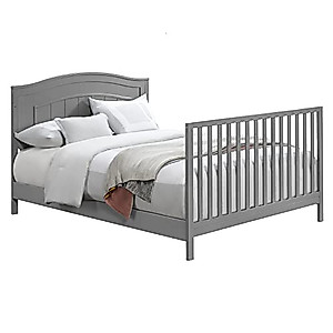 Oxford Baby North Bay 4-in-1 Convertible Baby Crib, Dove Gray, GreenGuard Gold Certified