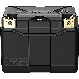 NOCO Lithium NLP5, Group 5, 250A Lithium LiFePO4 Motorcycle Battery, 12V 2Ah ATV, UTV, Jet Ski, 4 Wheeler, Quad, Riding Lawn Mower, Tractor, Scooter, PWC, Seadoo, Polaris and Generator Battery