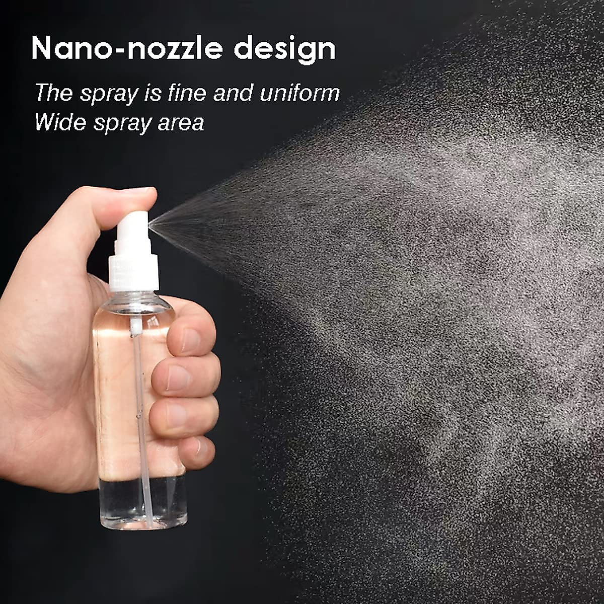 ZEJIA 40 Pack Small Spray Bottle, 2.7oz/80ml Travel Spray Bottle, Empty Fine Mist Spray Bottles, Refillable Mini Spray Bottles with Labels