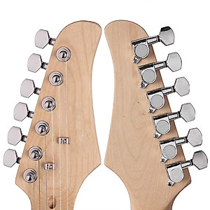 38 Inch Electric Guitar, Rosewood Fingerboard Electric Guitar, w/Picks, Strap, Cord, Bag, Tremolo Arm, for Beginner and Intermediate Performer (Sunset)