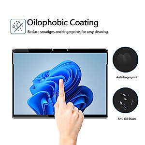 Megoo Screen Protector for Microsoft Surface Pro 11/10 (2024) - Also Fits Surface Pro 9, Pro 8, and Pro X (13 inch) - Tempered Glass/High Sensitivity/Support Surface Pen/Smooth Touch, 2 Pack