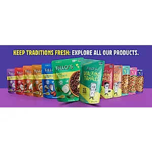 Fillo's Tex Mex Pinto Beans - Ready to Eat Beans, Gluten-Free, Preservative-Free, Microwavable, Non-GMO, Vegan Friendly, Plant Protein, 10 oz Pk of 6