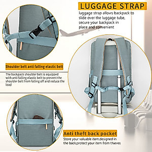 NOBLEMAN Backpack for women and man,Waterproof travel work Backpack, 15.6 Inch Laptop Backpack, Daypack, with USB (Aqua Plus)