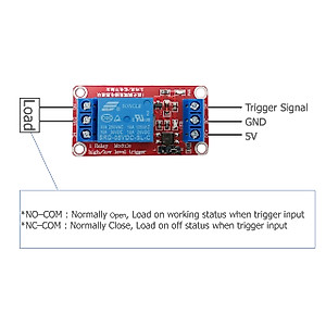 Excelity 5V Relay Module Single Channel DC for DSP AVR PIC ARM DIY Development- 4 Packs