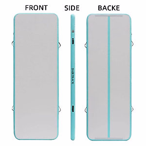 DAIRTRACK Air Tumbling Mat,Tumble Track 10ft/13ft/16ft/20ft Inflatable Gymnastics Air Mat for Gymnastics Training/Home Use/Gym/Cheerleading/Yoga/Water