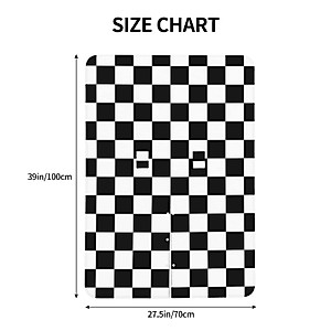 Baby Car Seat Cover Black and White Checkered Winter Carseat Canopies Cover Soft Breathable Infant Carseat Canopy for Infant Boys Girls#