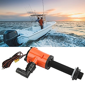 KIMISS Boat Yacht Spare Parts, Pump Baitwell Pump Live Bait Aerator Pump Boat Aerator Pump Cartridge Aerator Boat Yacht Series
