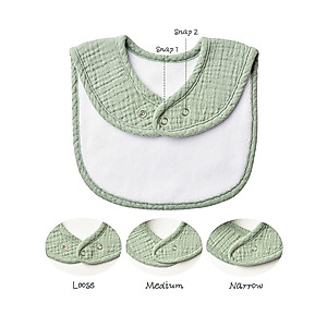 Konssy Muslin Baby Bibs 8 Pack Baby Bandana Drool Bibs Cotton for Unisex Boys Girls, 8 Solid Colors Set for Teething Drooling