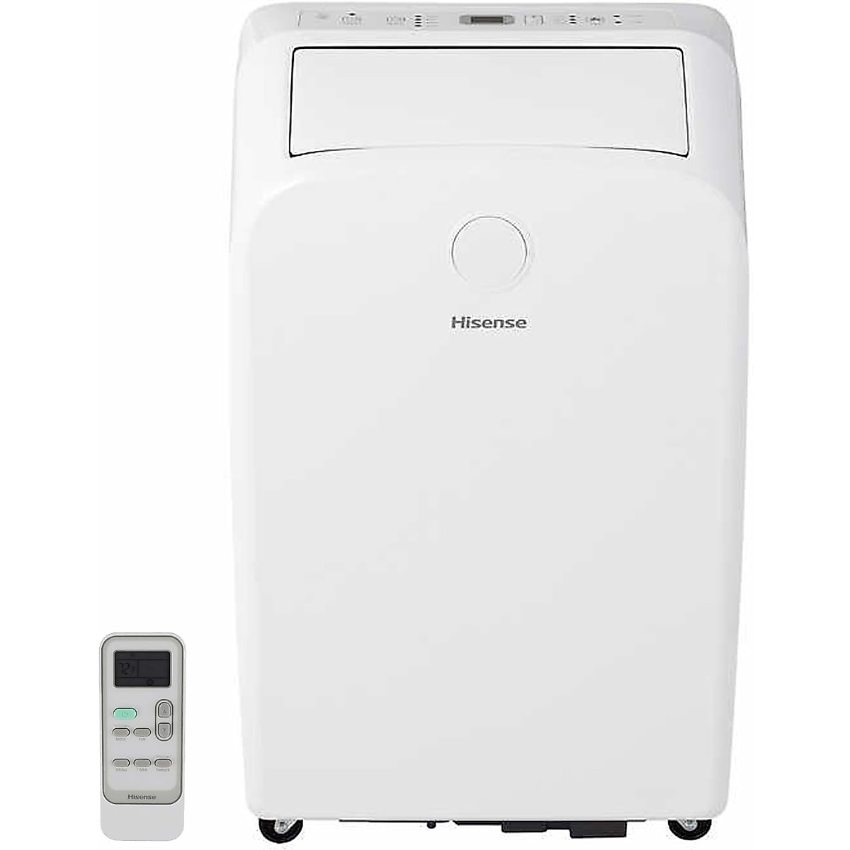 Hisense Smart SACC 8,000 BTU Dual Hose Portable Air Conditioner with Heat Pump, 4-modes (Cool, Heat, Fan, Dehumidifier) WiFi, Remote, Up to 550 sq. ft., AP55023HR1GD White - (Renewed)