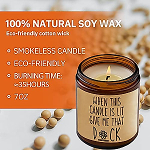 Anniversary Birthday Gifts for Him Her - Funny Gifts for Men, Boyfriend Gifts, Husband Gifts - Naughty Gifts for Girlfriend, Boyfriend, Husband, Wife - Citrus Scented Candles