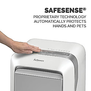 Fellowes LX21M 16 Sheet P-4 Micro-Cut, Heavy Duty Paper Shredder for Office, 100% Jam Proof (White)