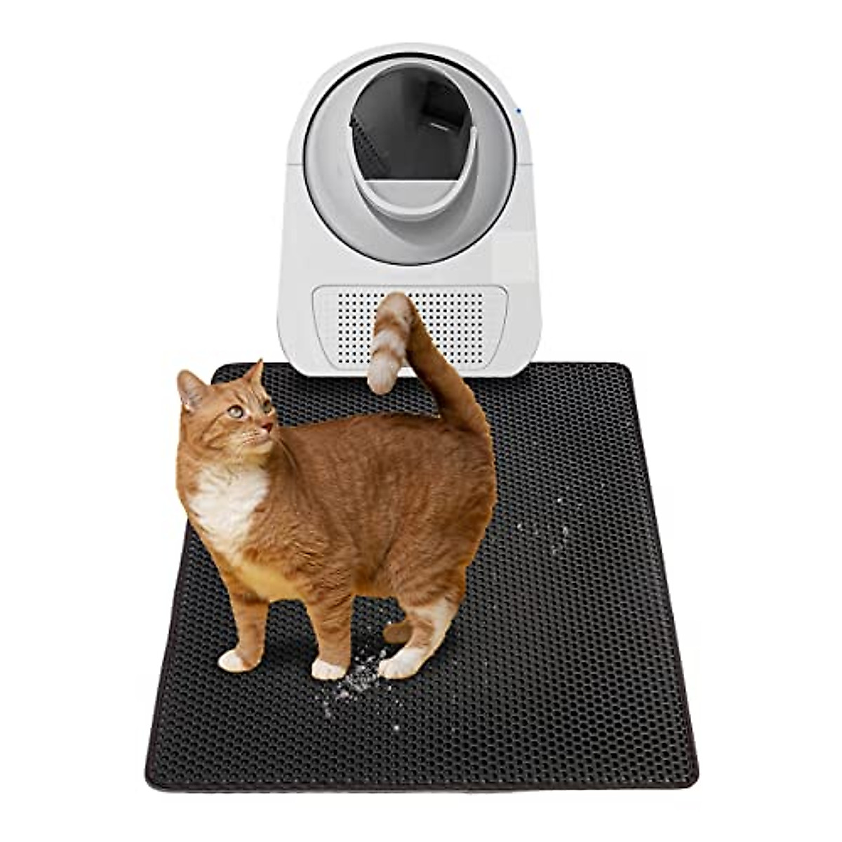 Shekkam Cat Litter Mat Litter Trapping Mat: Large Double-Layered Kitty Litter Mat for Litter Box, No Mess, Easy Clean Cat Litter Rug Catcher