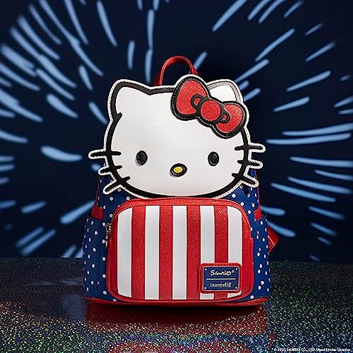Loungefly Hello Kitty Patriotic Mini Backpack, Amazon Exclusive
