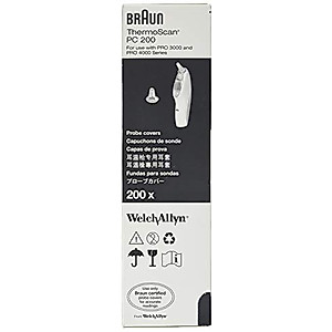 Braun PC 200 Probe Cover by Welch Allyn, 200 units per pack