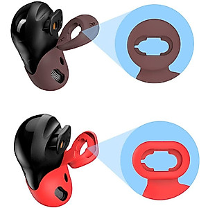 ALXCD Fit in Case Covers Wingtips Compatible with Galaxy Buds Live, S/L 2 Sizes 8 Pairs Anti Slip Wingtips Eartips Covers Fit in Case, Compatible with Galaxy Buds Live SM-R180 8 Pairs 4 Colors